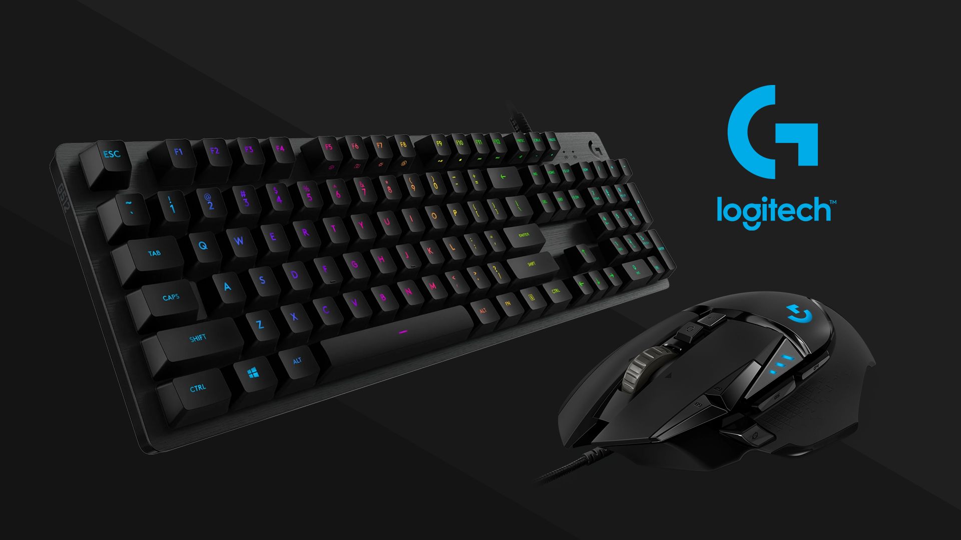Logitech G512 Carbon a Logitech G502 Hero - INDIAN